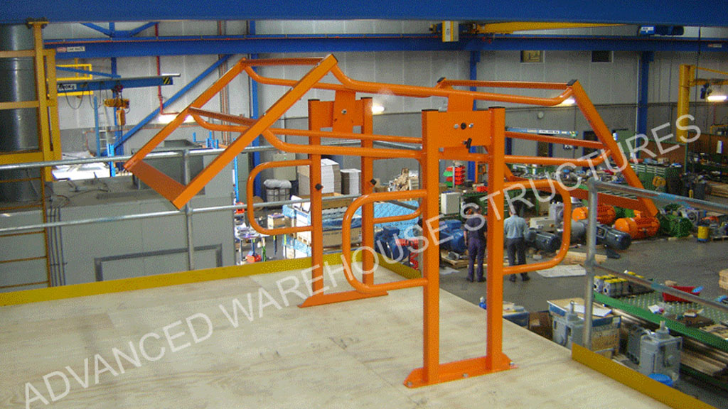 Up And Over Pallet Access Gate Advanced Warehouse Structures